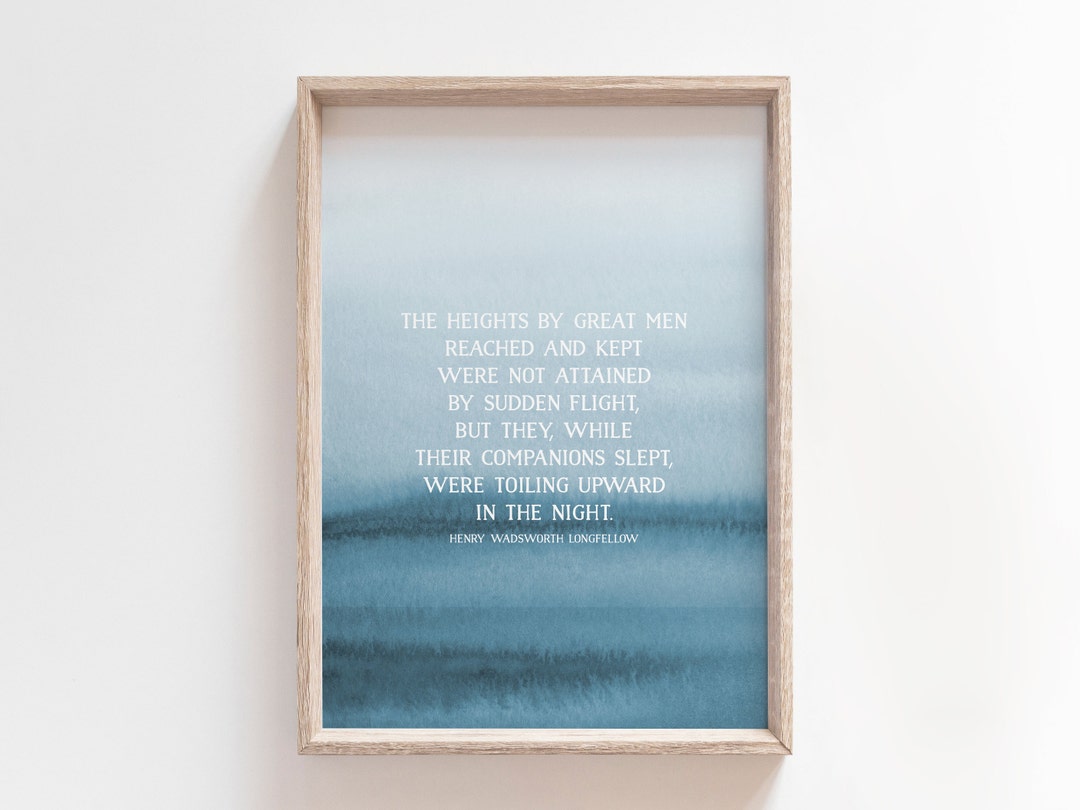 The Heights by Great Men Reached | Henry Wadsworth Longfellow | Poem ...
