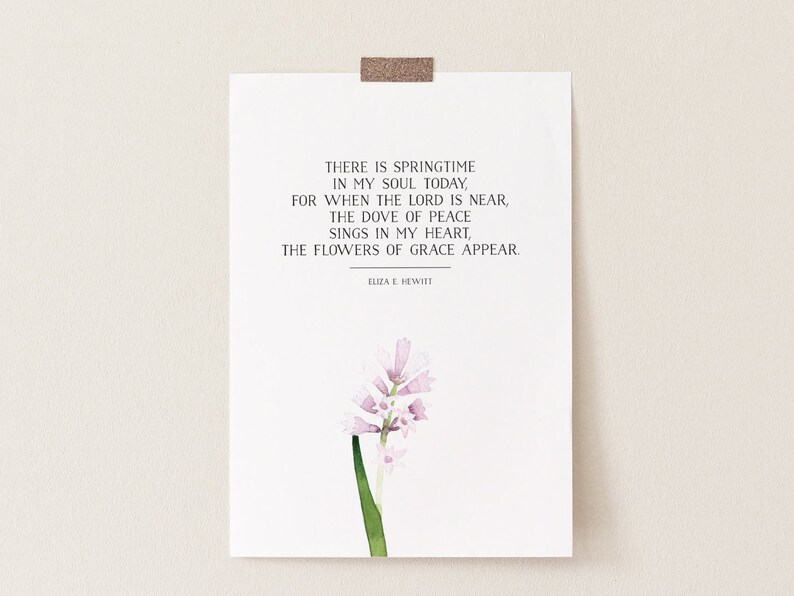 Springtime in My Soul Spring Printable Wall Art Spring - Etsy