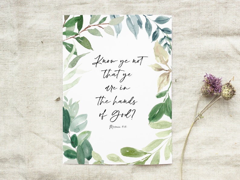 Mormon 5:23 LDS Printable Wall Art Book of Mormon LDS - Etsy