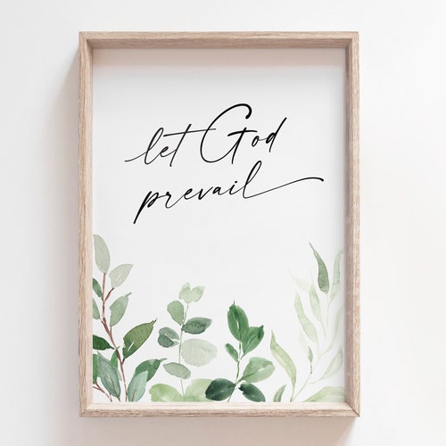 Let God Prevail LDS Printable Wall Art LDS Quote Faith - Etsy