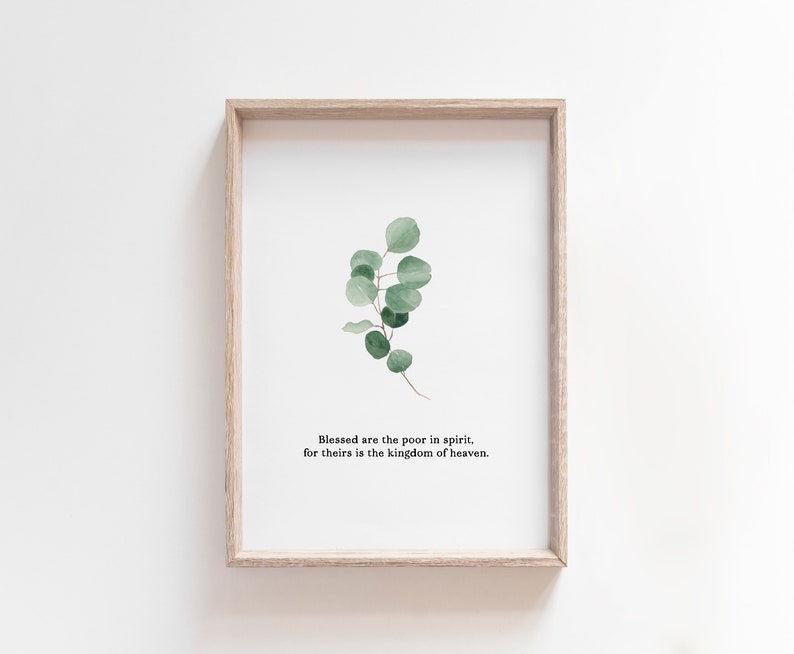 Beatitudes Bundle | Bible Printable Art | Religious Art Print ...