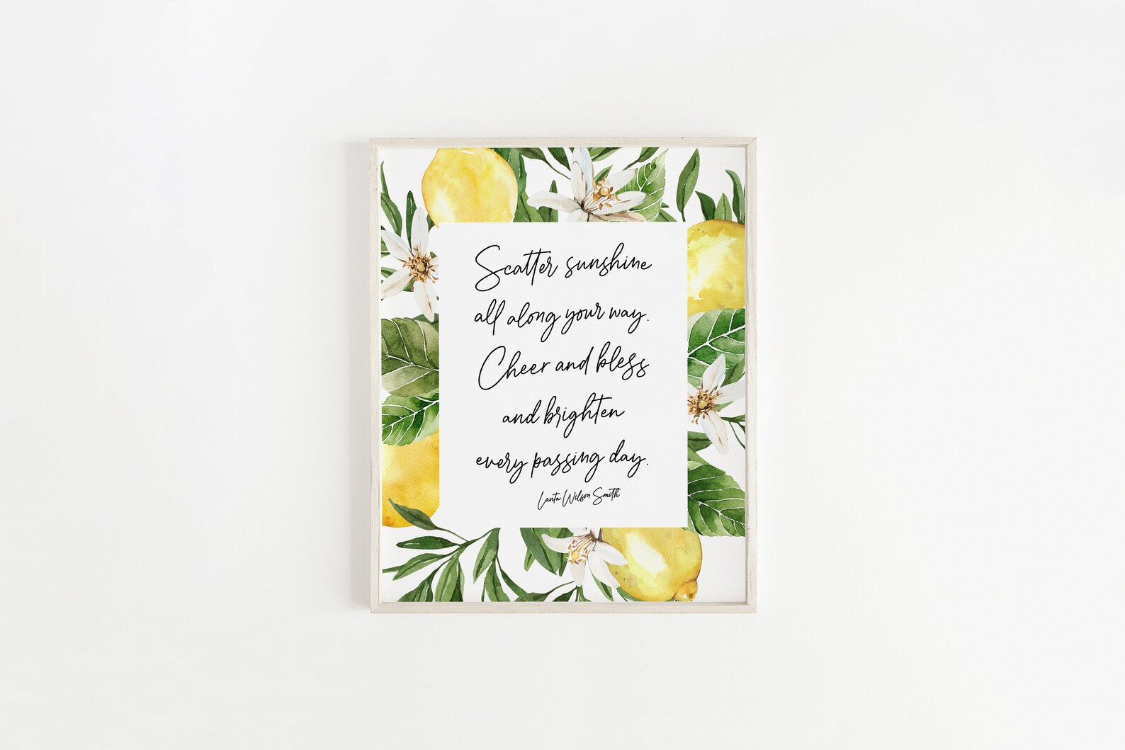 Scatter Sunshine Hymn Printable Wall Art Watercolor Floral | Etsy