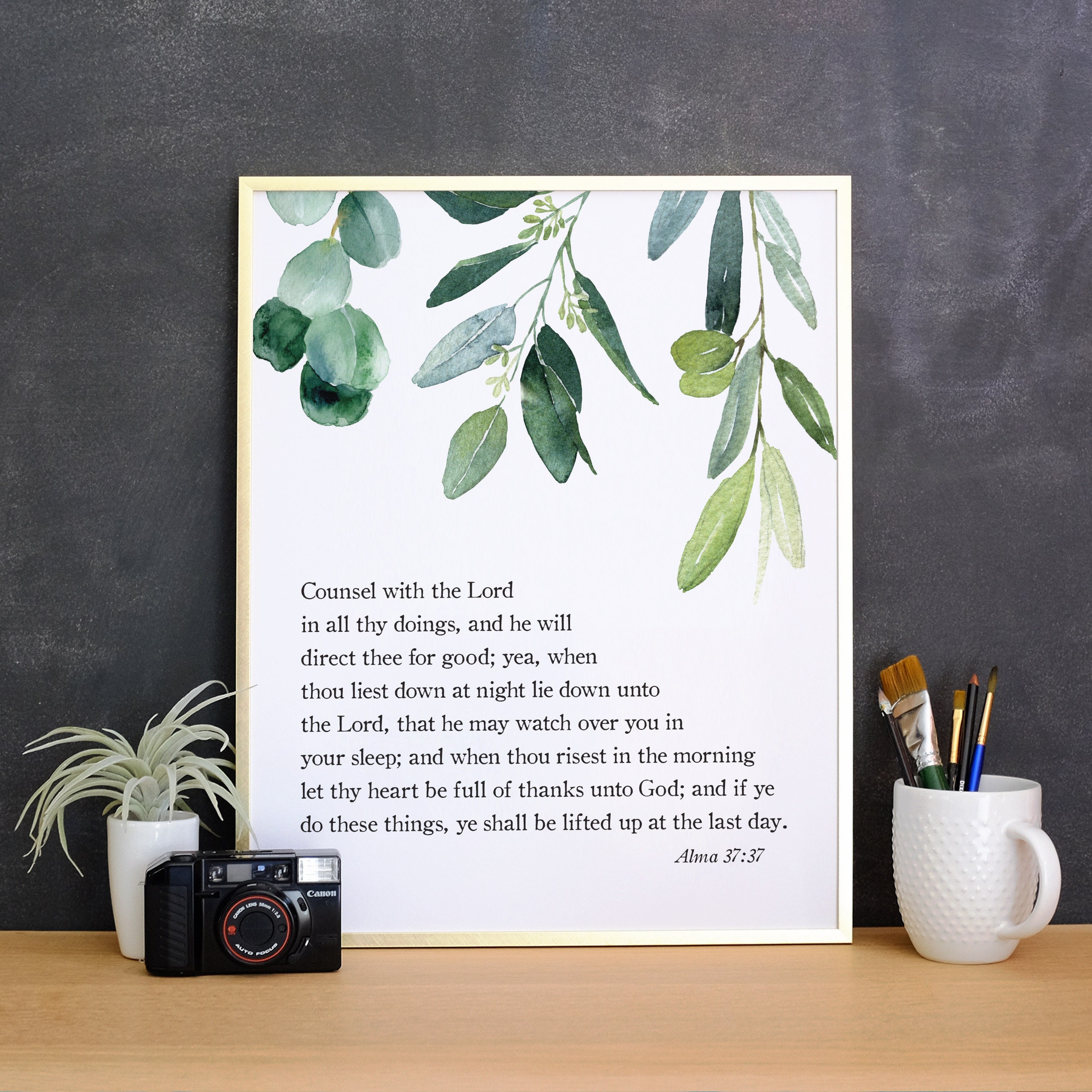 Alma 37:37 Counsel With the Lord LDS Scripture Book of | Etsy