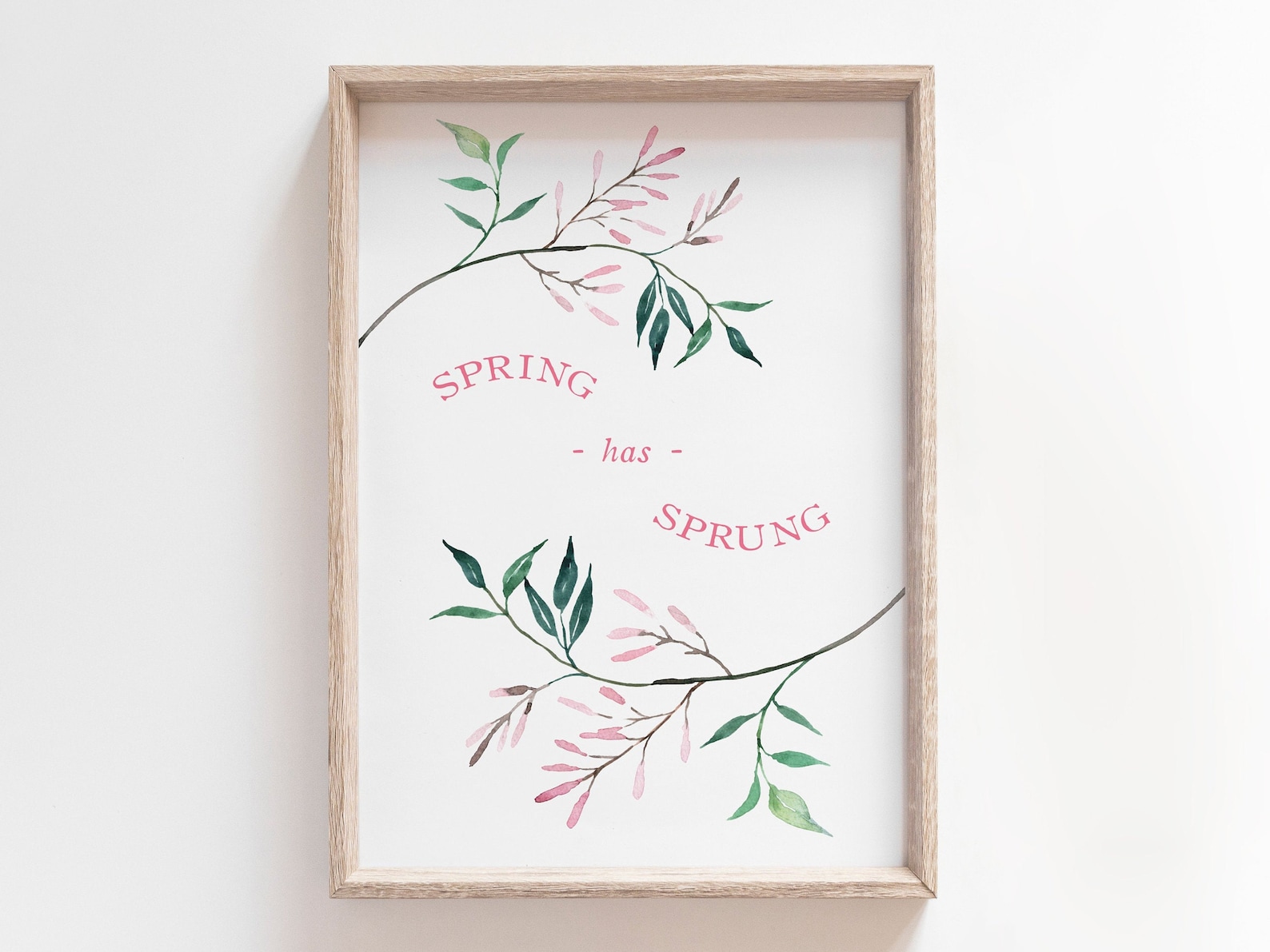 Spring Has Sprung | Spring Printable Wall Art | Spring Quote Art Print ...