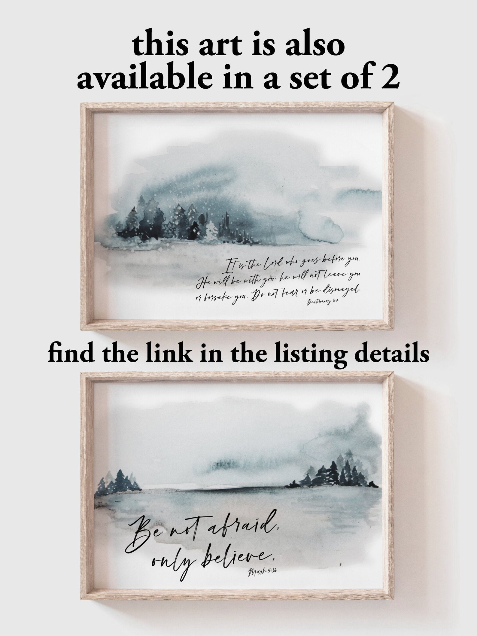 Mark 5:36 | Be Not Afraid, Only Believe | Bible Verse Wall Art | Bible ...