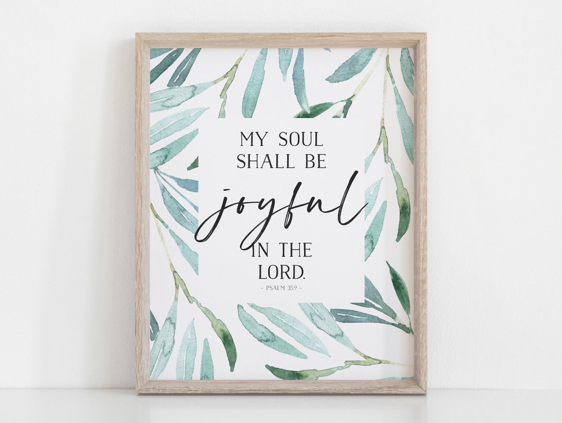 Psalm 35:9 | My Soul Shall Be Joyful in the Lord | Bible Verse ...