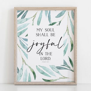 Psalm 35:9 | My Soul Shall Be Joyful in the Lord | Bible Verse ...