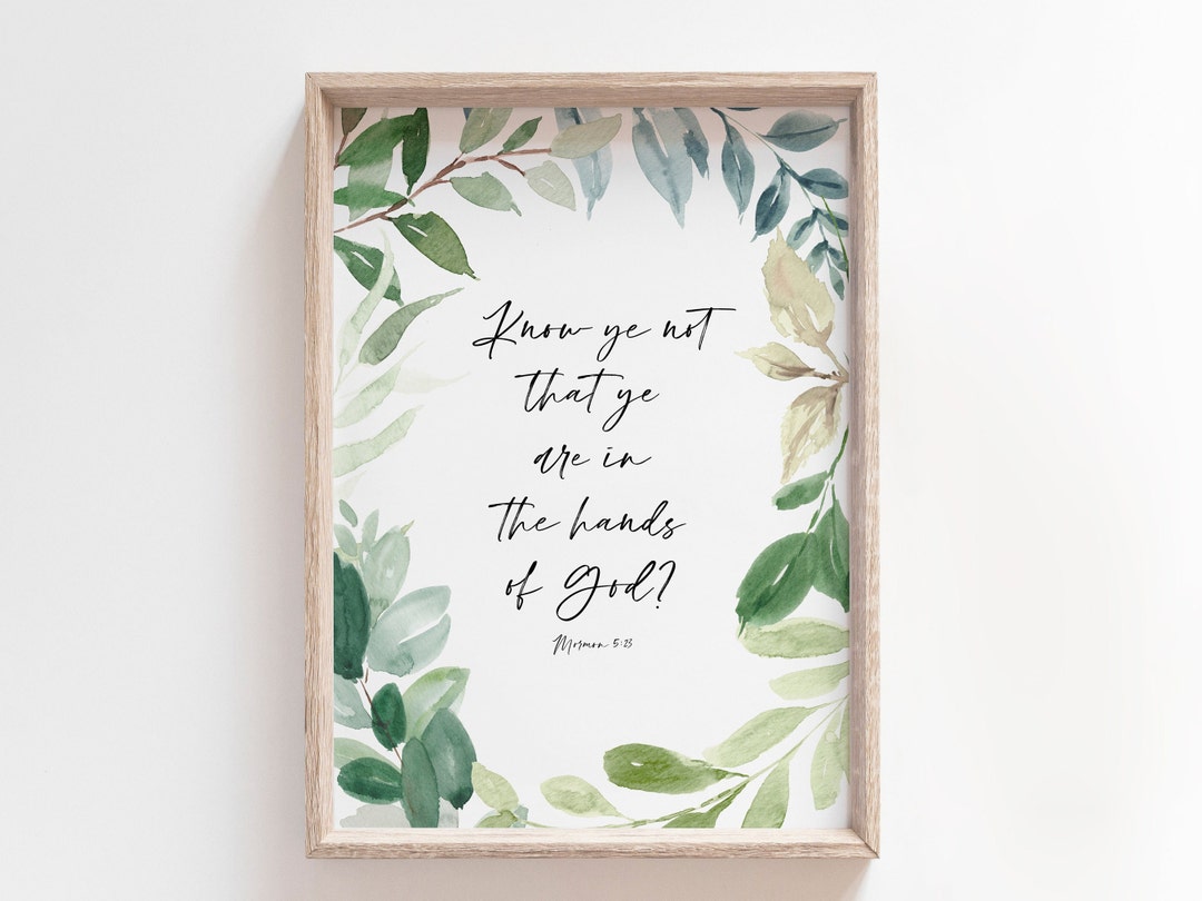 Mormon 5:23 | LDS Printable Wall Art | Book of Mormon | LDS Scripture ...