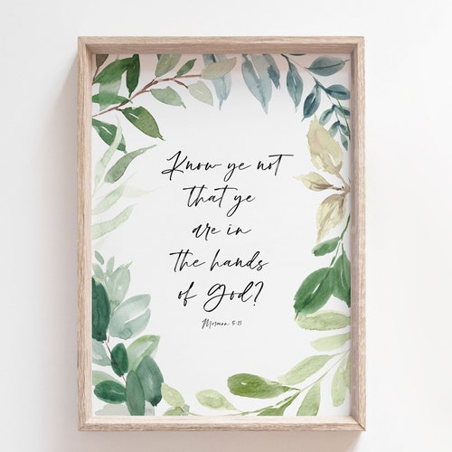 Mormon 5:23 LDS Printable Wall Art Book of Mormon LDS - Etsy