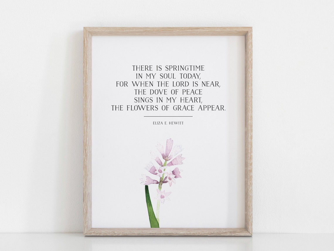 Springtime in My Soul Spring Printable Wall Art Spring | Etsy