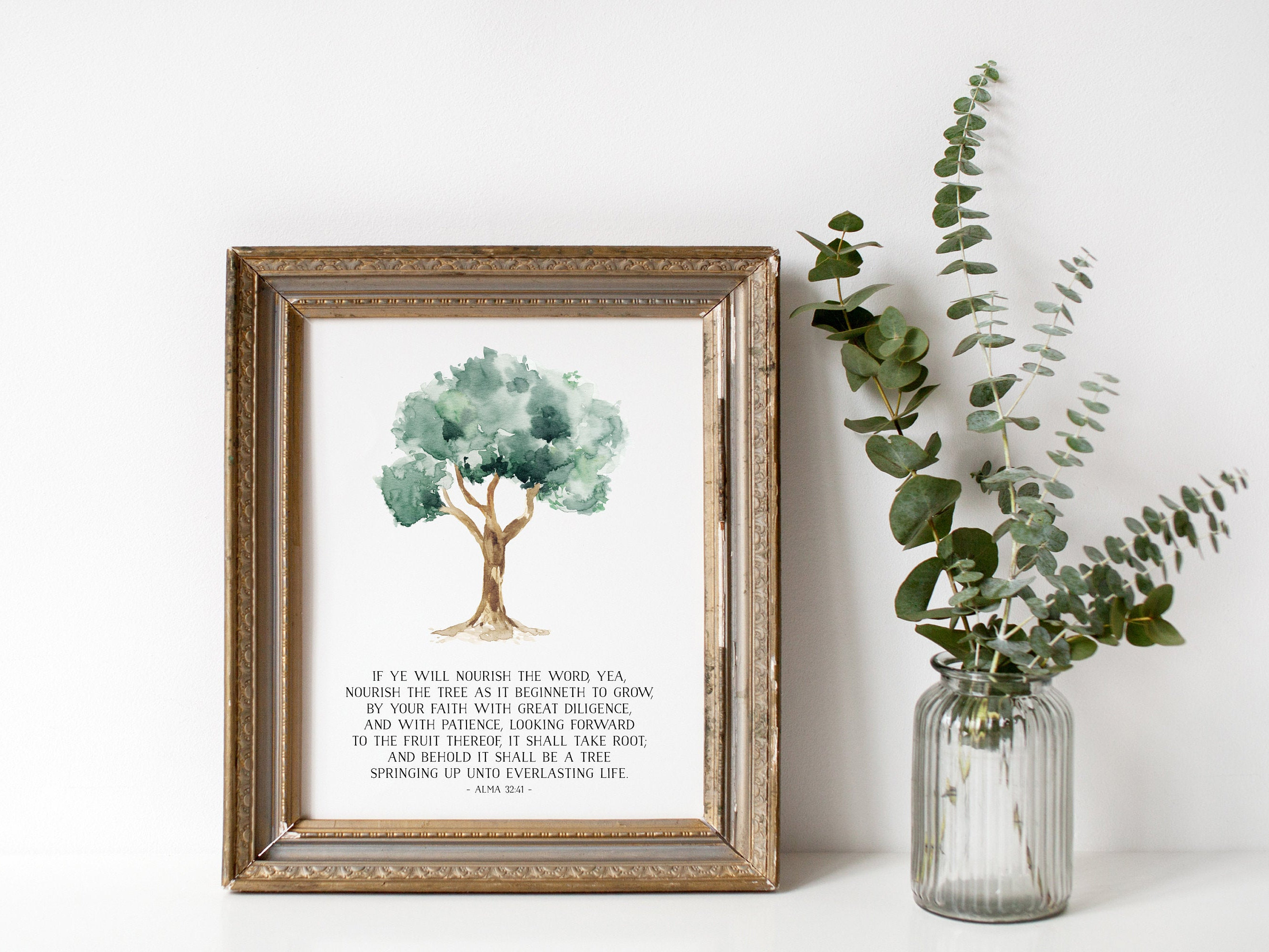 Alma 32:41 | Nourish the Word | LDS Art | Book of Mormon | LDS Quote ...