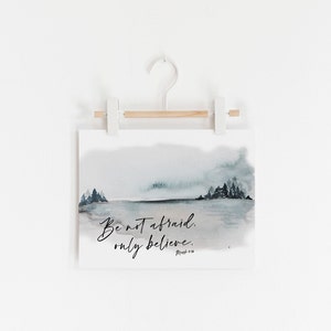 Mark 5:36 | Be Not Afraid, Only Believe | Bible Verse Wall Art | Bible ...