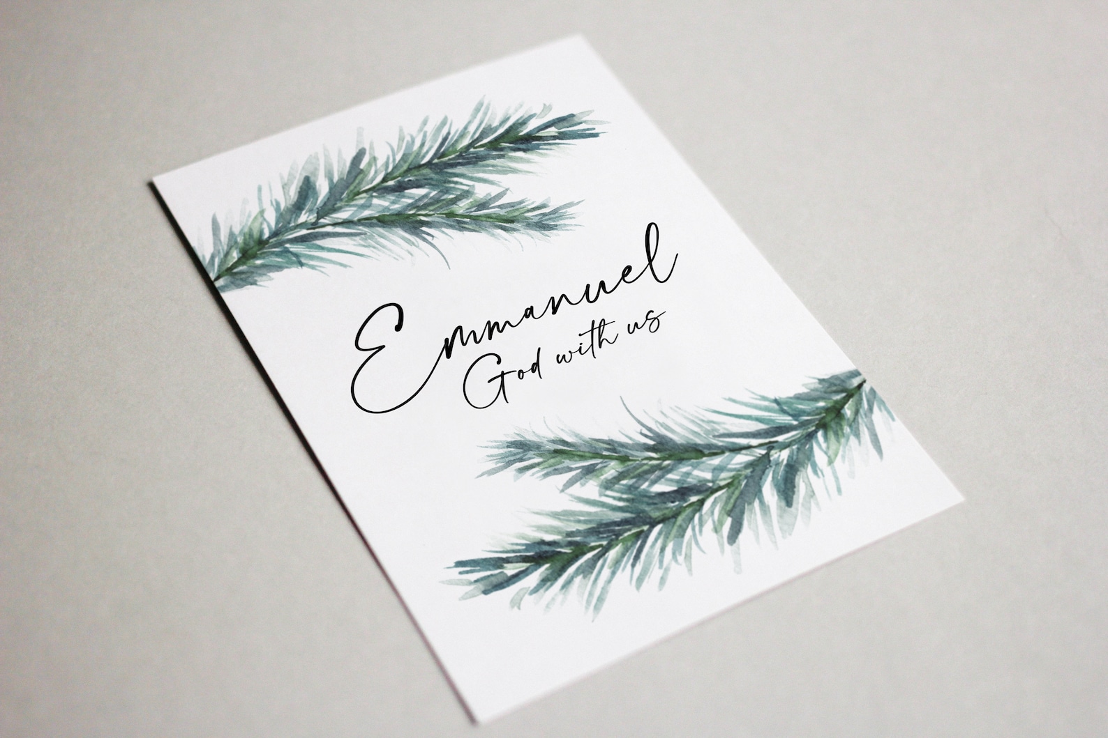 Emmanuel God With Us Christmas Printable Christmas Verse - Etsy
