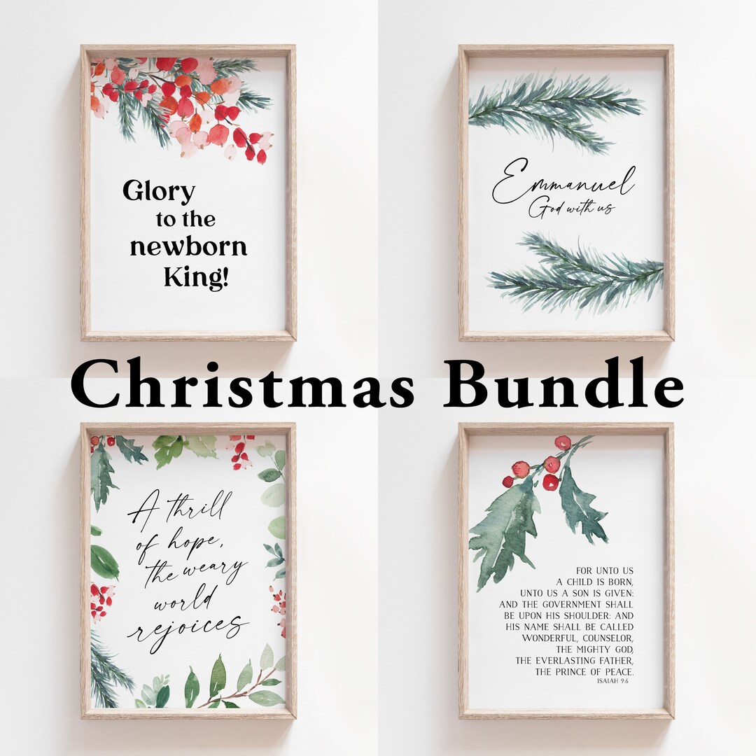 Christmas Bundle | Printable Art - Etsy