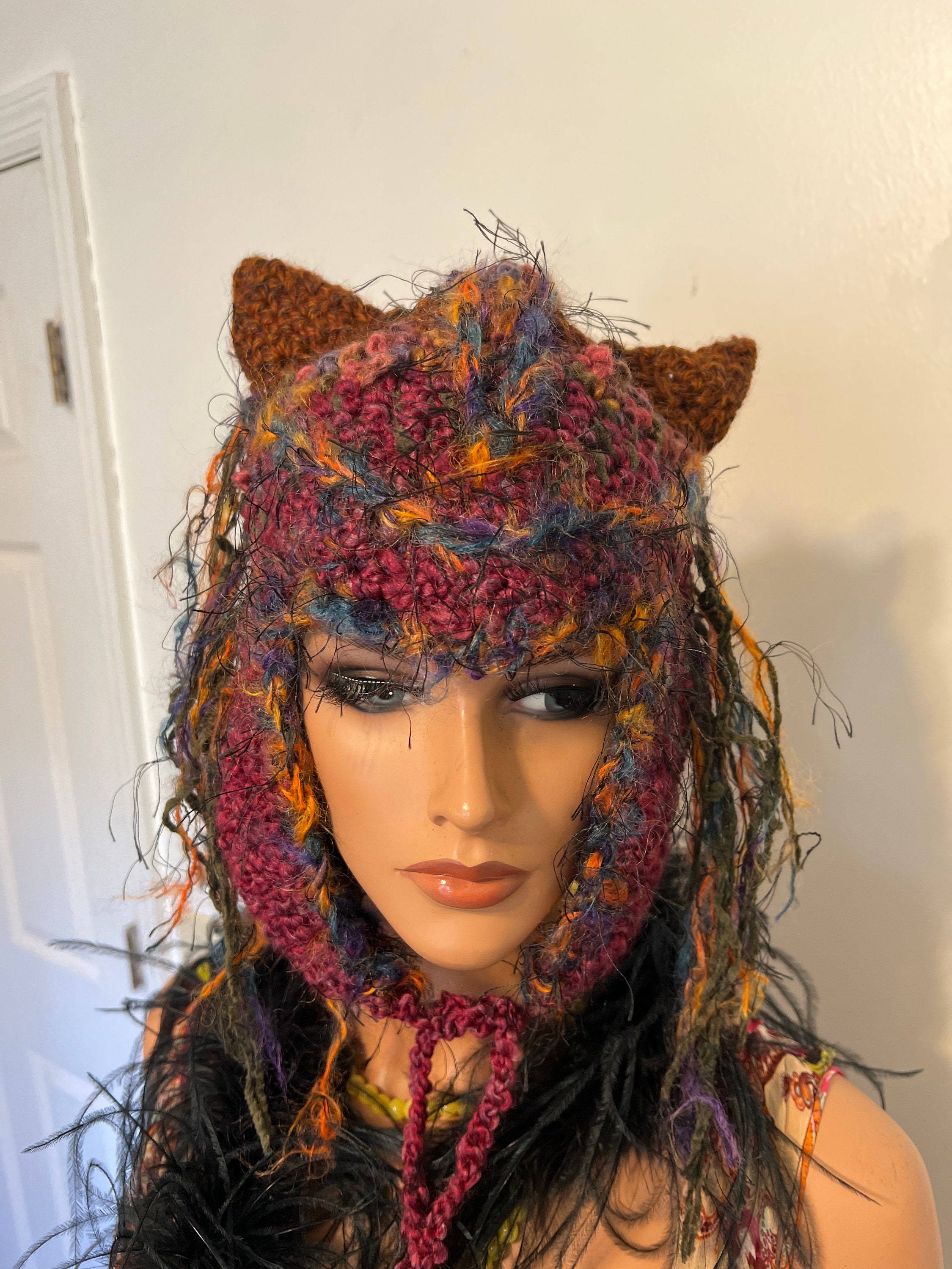 Free Form Hat Personalized Modern Theme Free Form Headdress Fringes ...