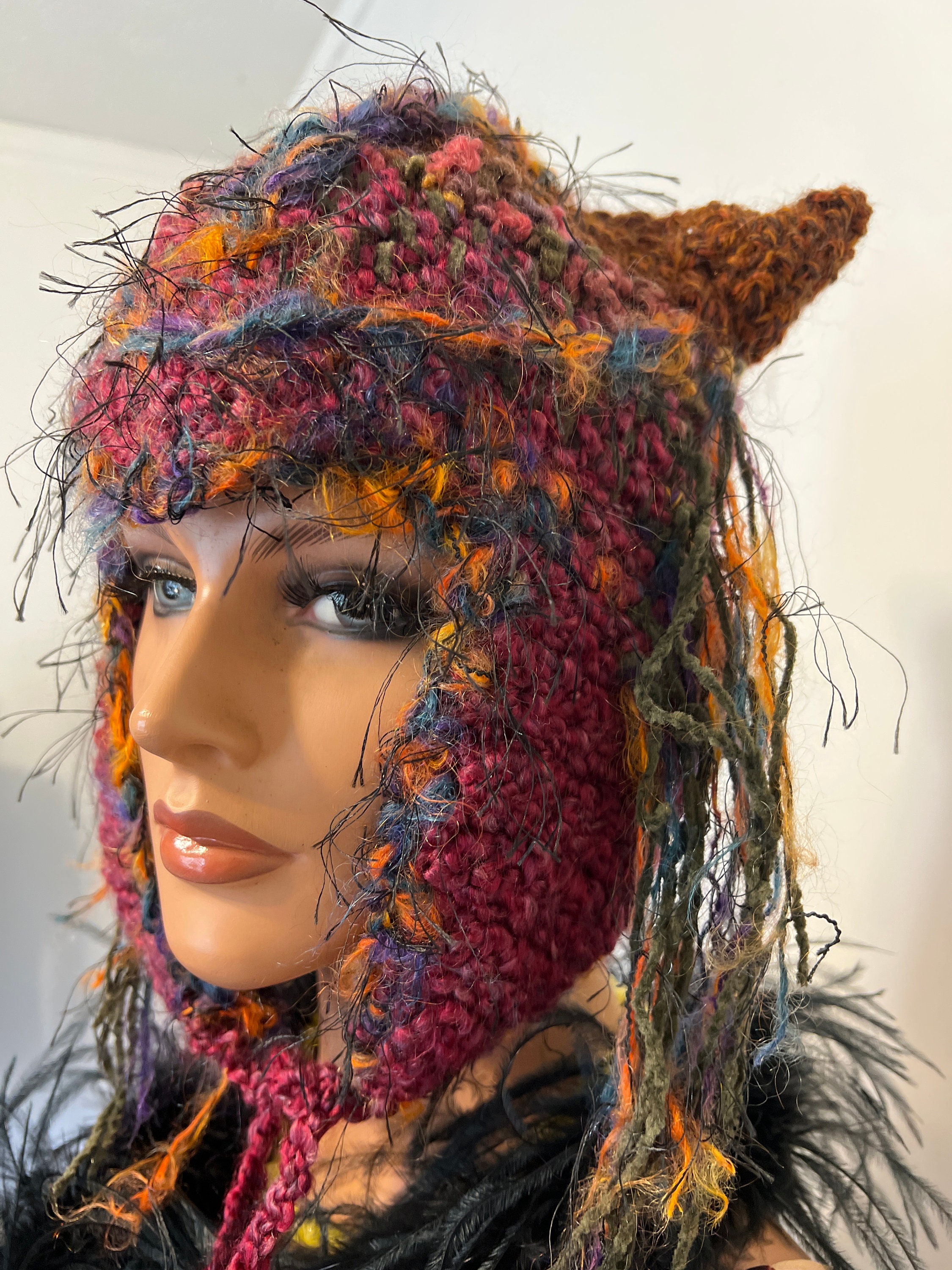 Free Form Hat Personalized Modern Theme Free Form Headdress Fringes ...