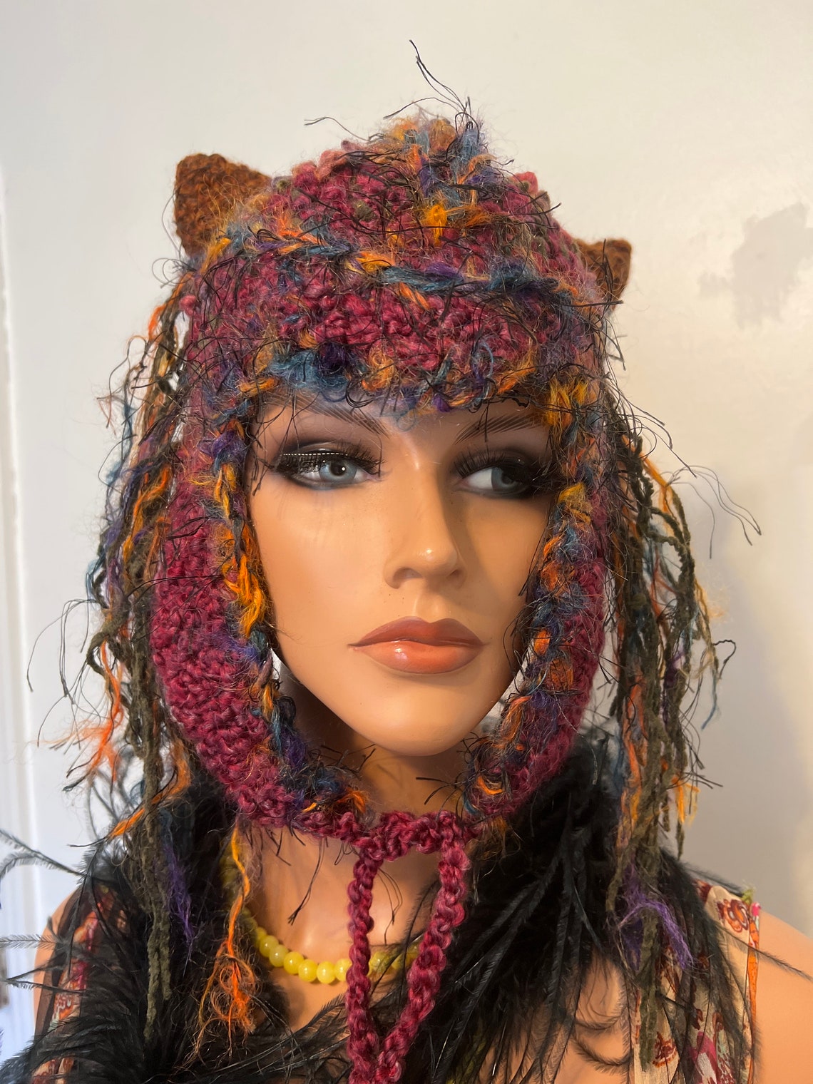 Free Form Hat Personalized Modern Theme Free Form Headdress Fringes ...
