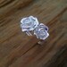 Silver Rose Ring,double Rose Ring - Etsy