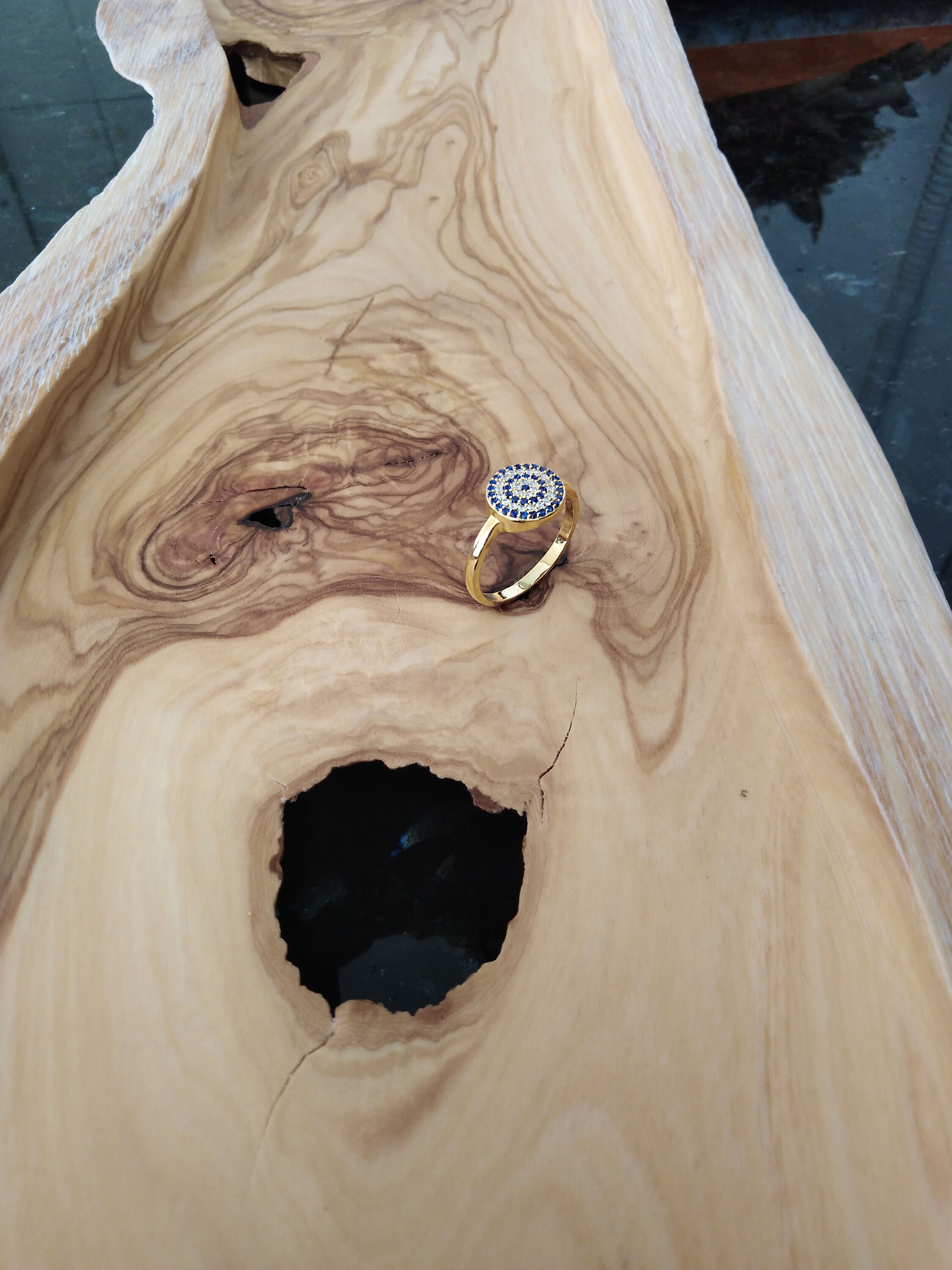 Double row evil eyeevil eye ringprotection ring | Etsy