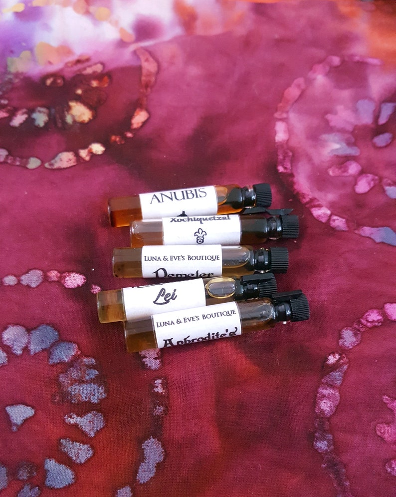 FIVE Natural Botanical Perfume Samples: Your Choices - Etsy Australia