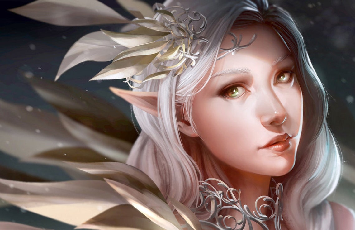 Elf Queen Perfume Oil Jasmine Forest Greens Vanilla - Etsy