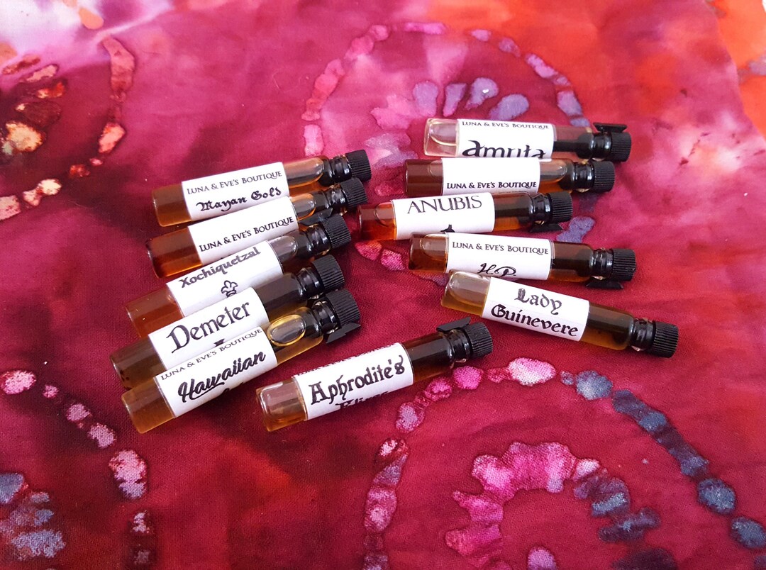 TEN Natural Botanical Perfume Samples: Your Choices, Essential Oils ...