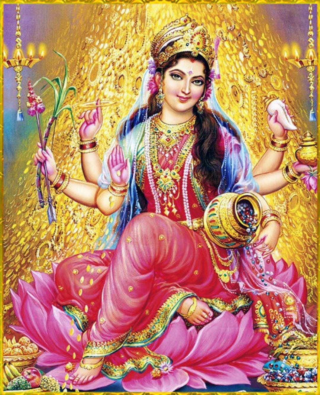 Lakshmi Perfume Oil Hindu Goddess of Wealth & Spiritual Prosperity ...