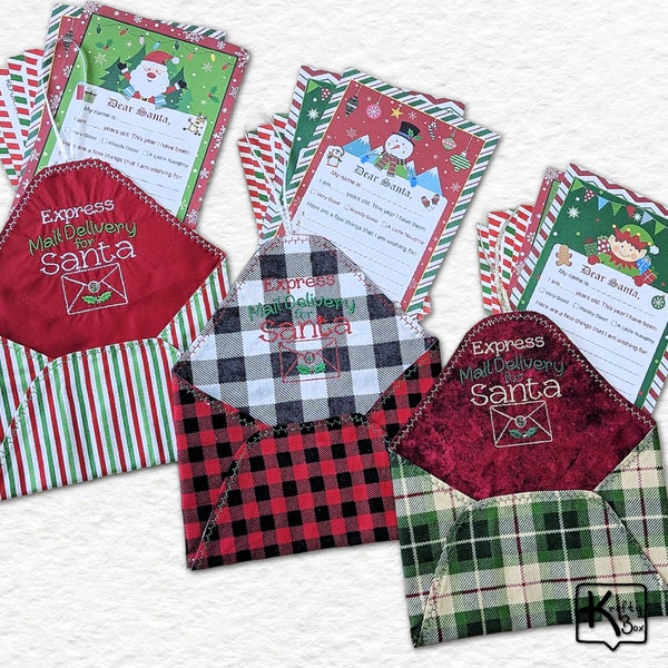 Embroidered Elf Envelope - Etsy