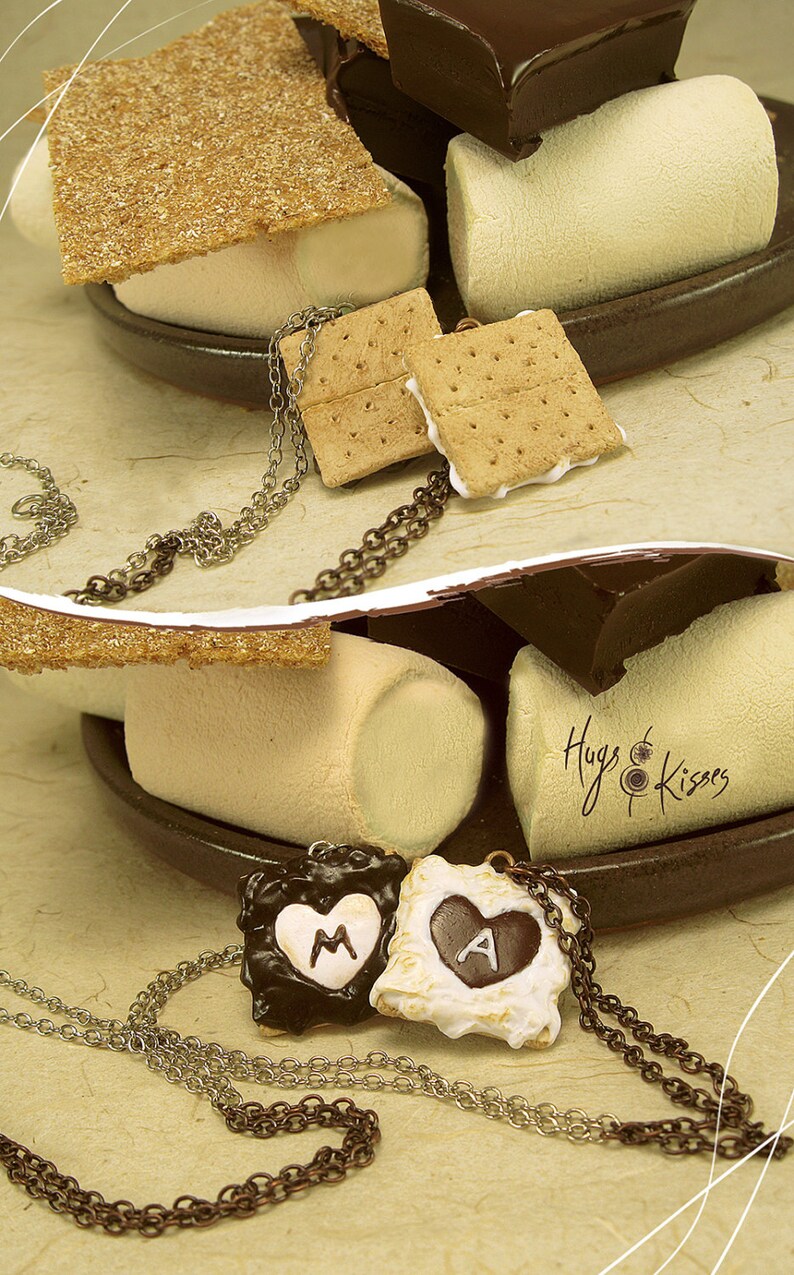 Smore Friendship Necklaces Smores Necklaces Set of 2 | Etsy