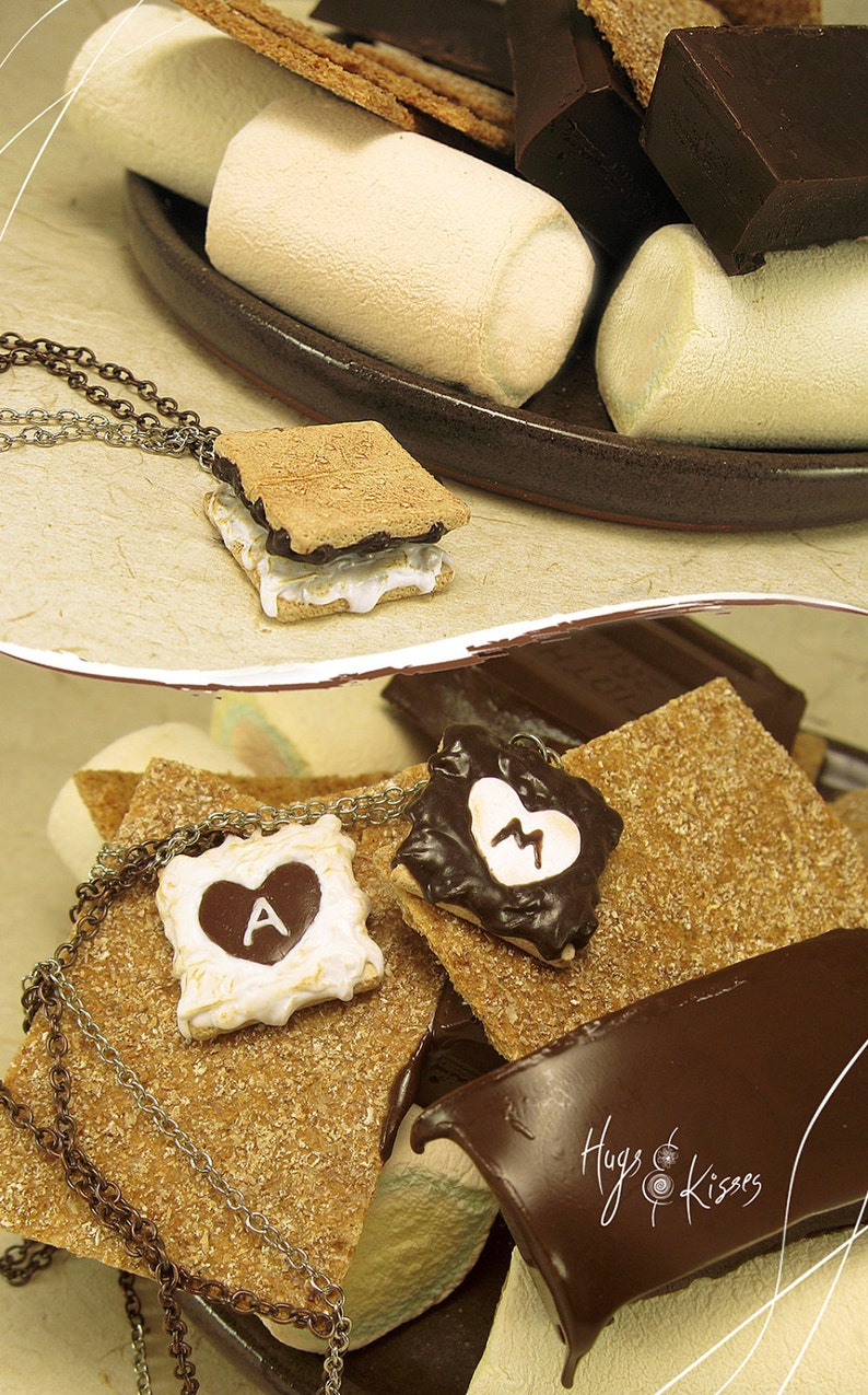 Smore Friendship Necklaces Smores Necklaces Set of 2 | Etsy