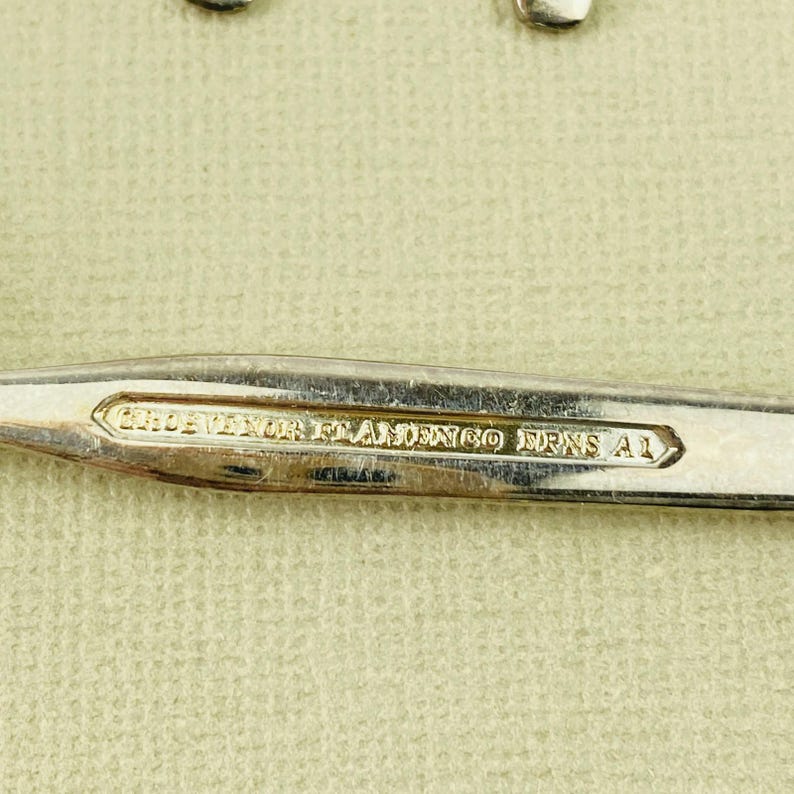 Grosvenor Flamenco EPNS A1 Teaspoons Set of 6 Vintage Silver Plate Cutlery 9.5cm - Etsy