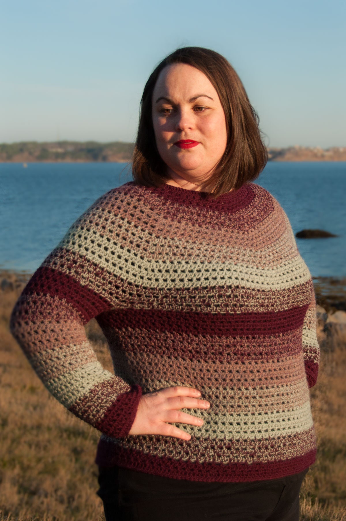 Colorwork Crochet Sweater Pattern: Top-down Winter Jumper (PDF Pattern ...