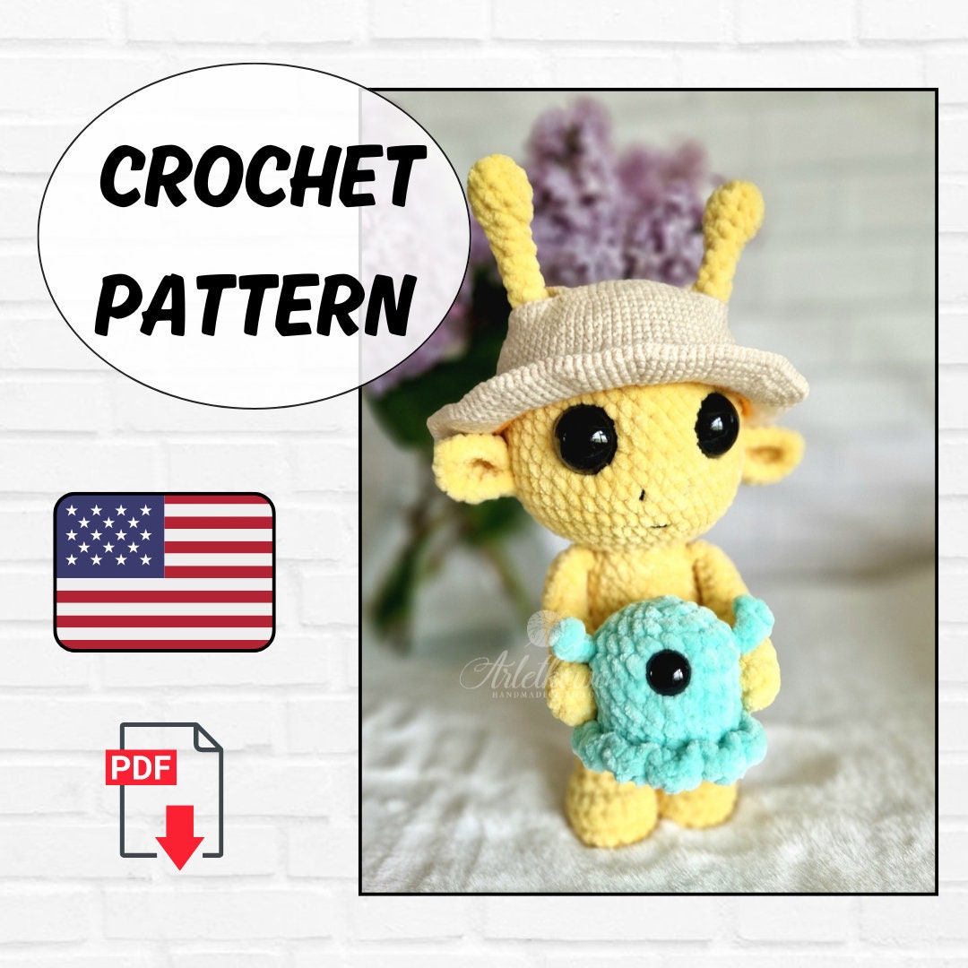 Crochet Amigurumi Alien Pattern - Etsy