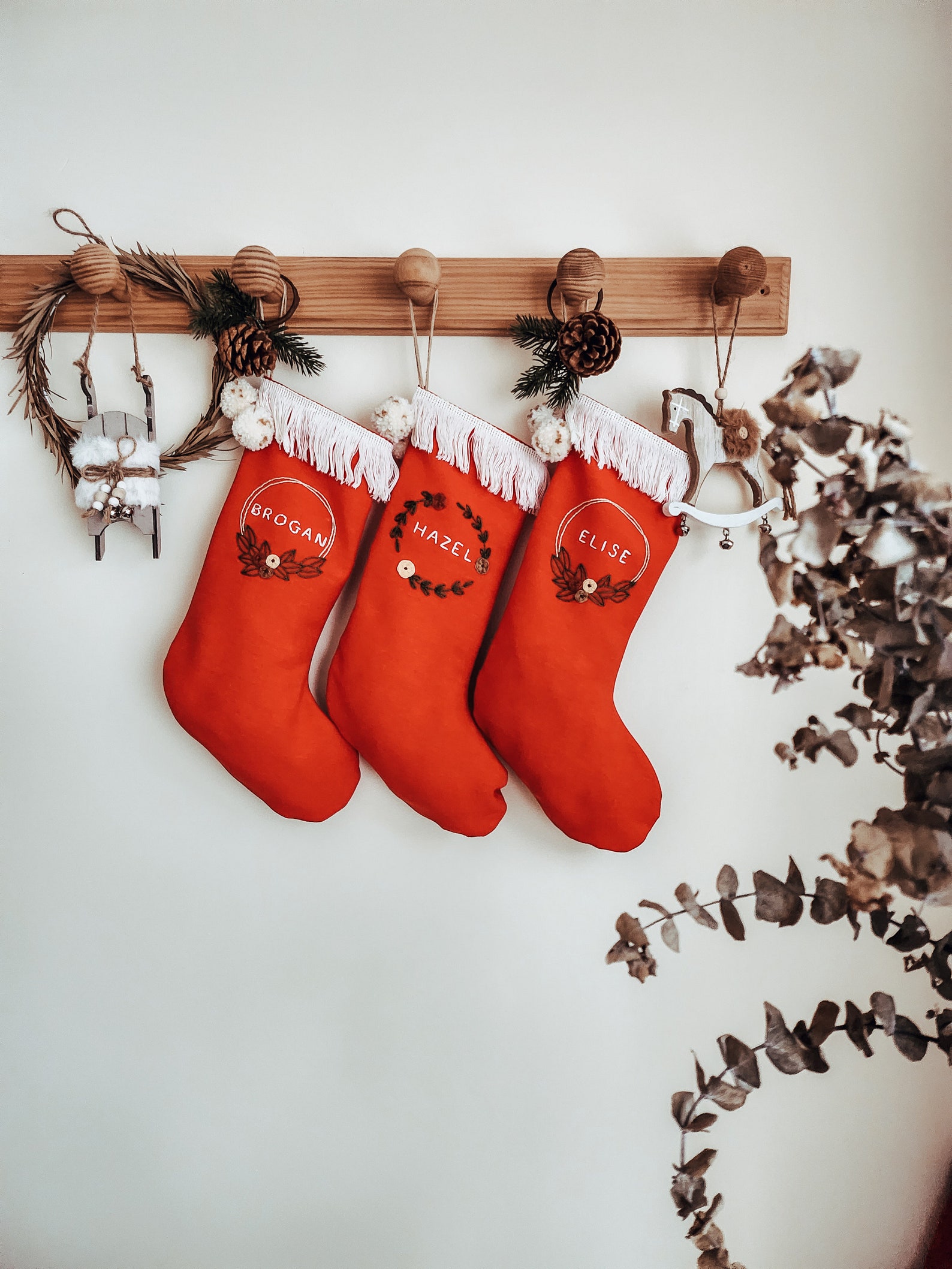 Personalized Family Christmas Santa Stocking Custom Name - Etsy