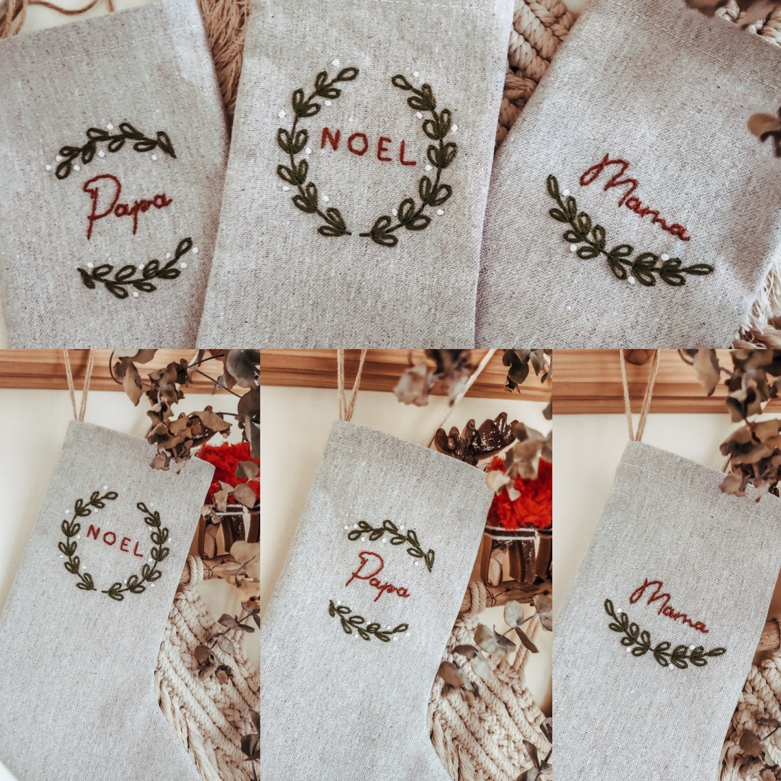 Personalized Christmas Santa Stocking/custom Name Christmas Stocking ...