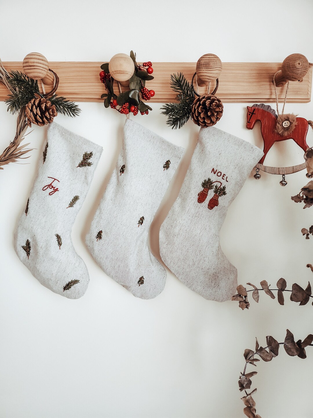 Personalized Christmas Santa Stocking/custom Name Christmas Stocking ...