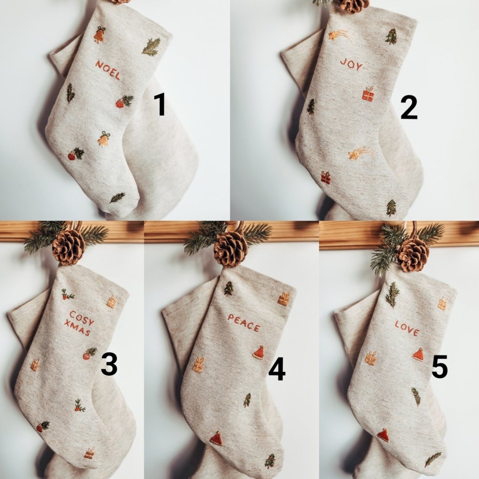 Personalized Christmas Santa Stocking/custom Name Christmas Stocking ...