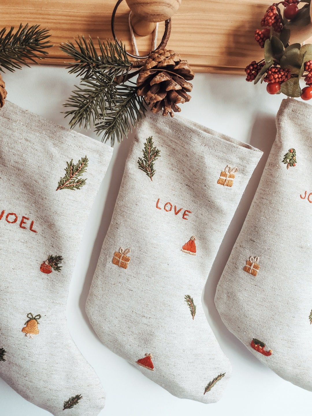 Personalized Christmas Santa Stocking/custom Name Christmas Stocking ...