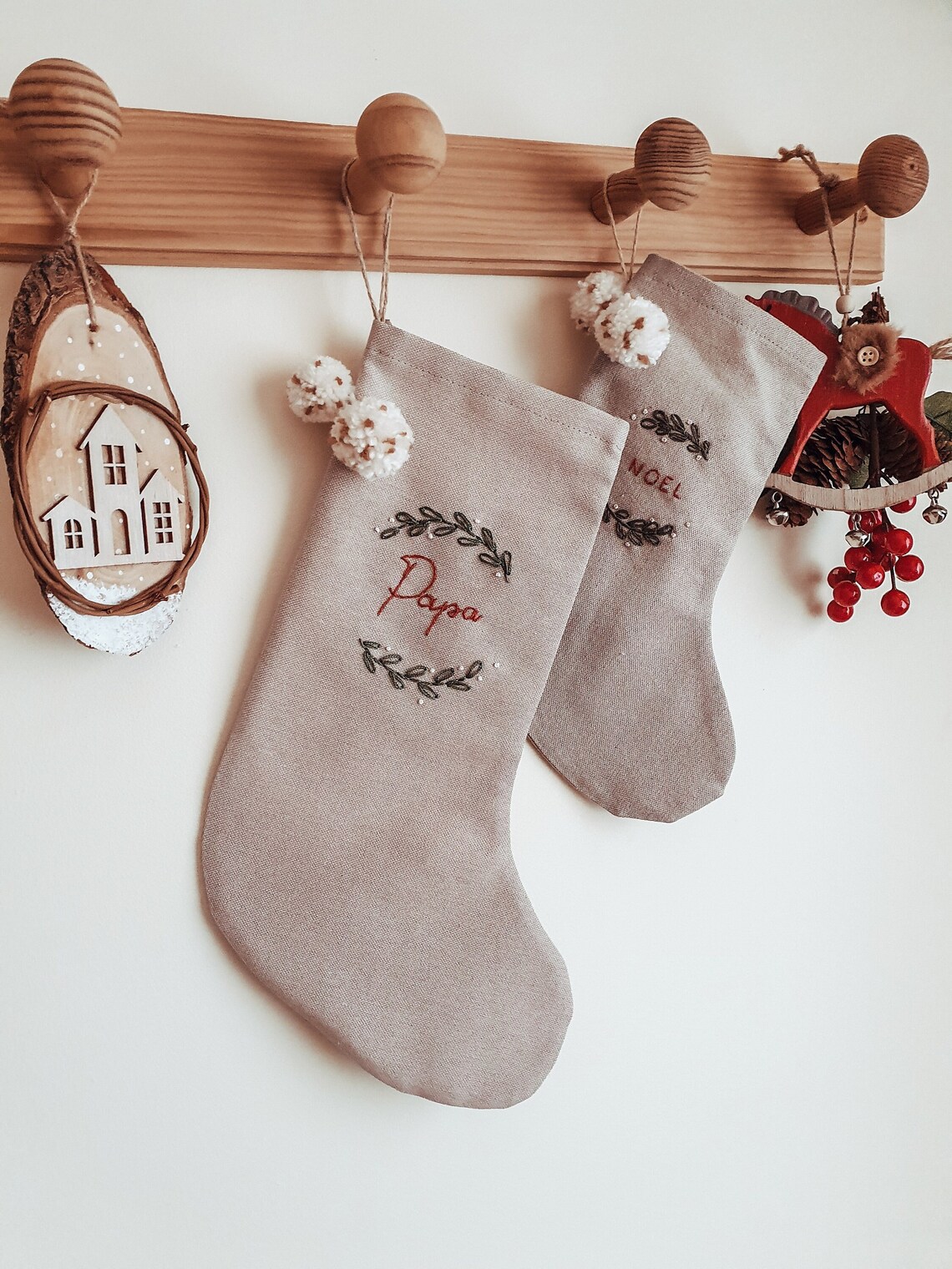 Personalized Christmas Santa Stocking/custom Name Christmas Stocking ...