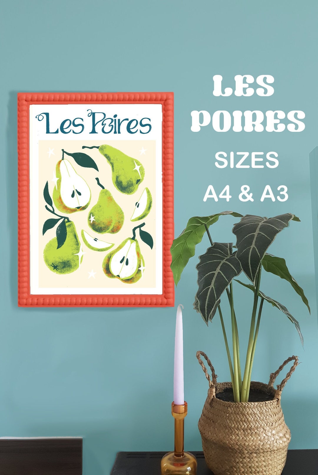 Les Poires Art Print A4 & A3 - Etsy