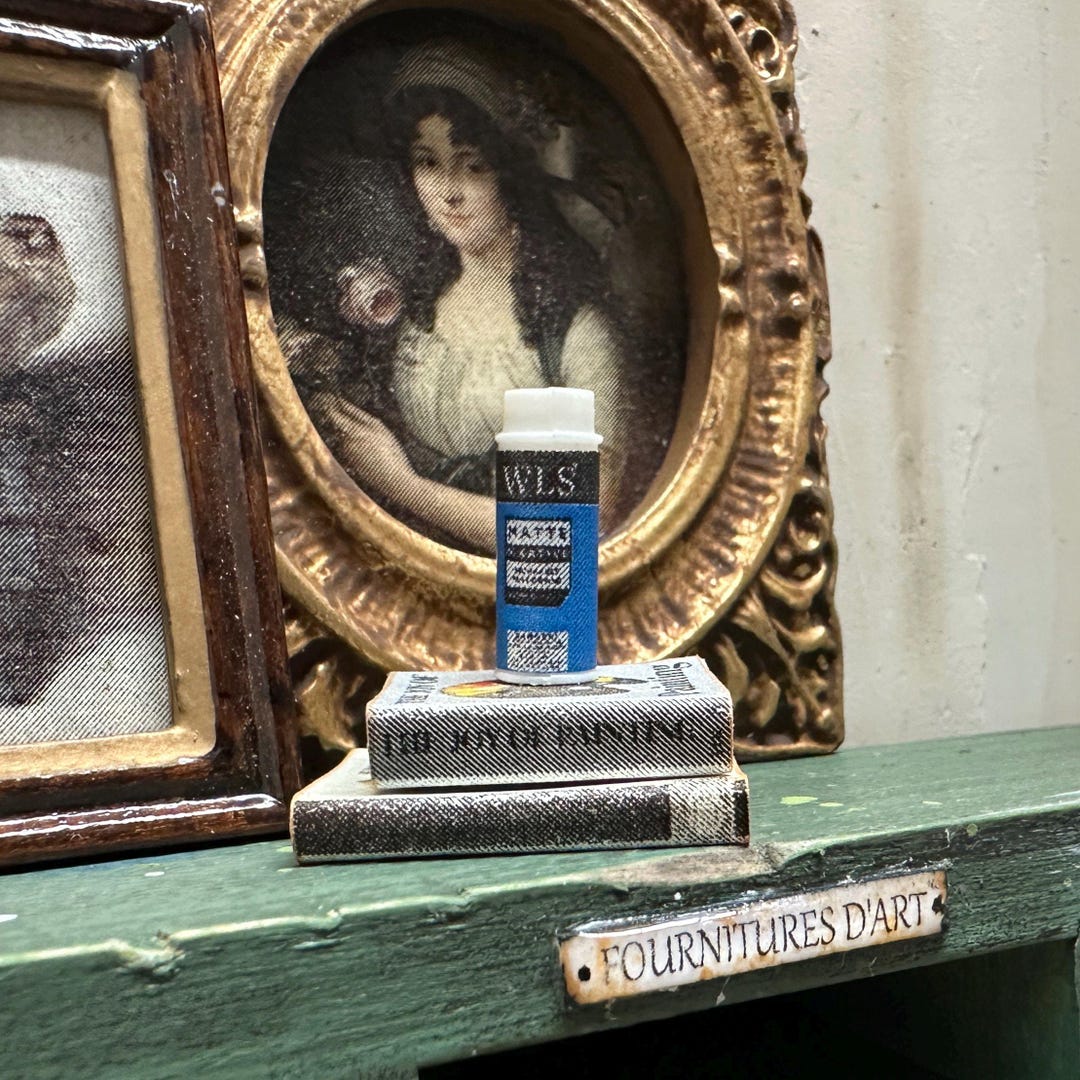 Dollhouse Miniature Artist's Matte Fixative, Miniature Art Supplies ...