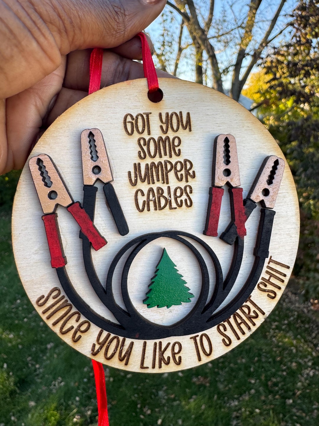 Funny Jumper Cable Ornament - Etsy