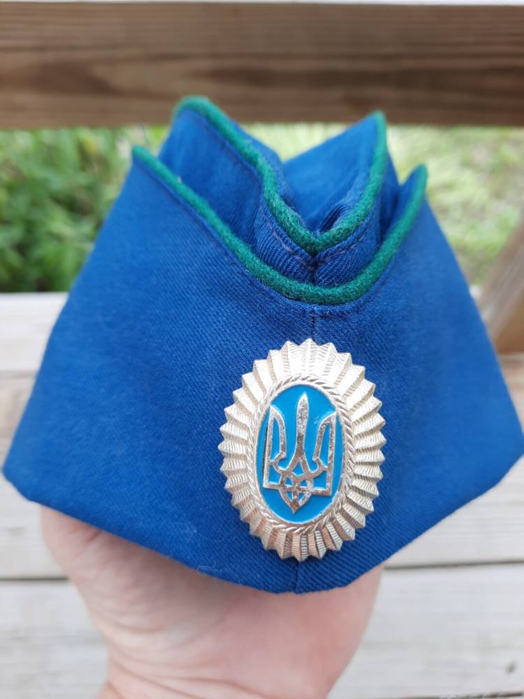 Vintage Ukraine Europe Airport Police Services Officer Hat Helmet Cap ...