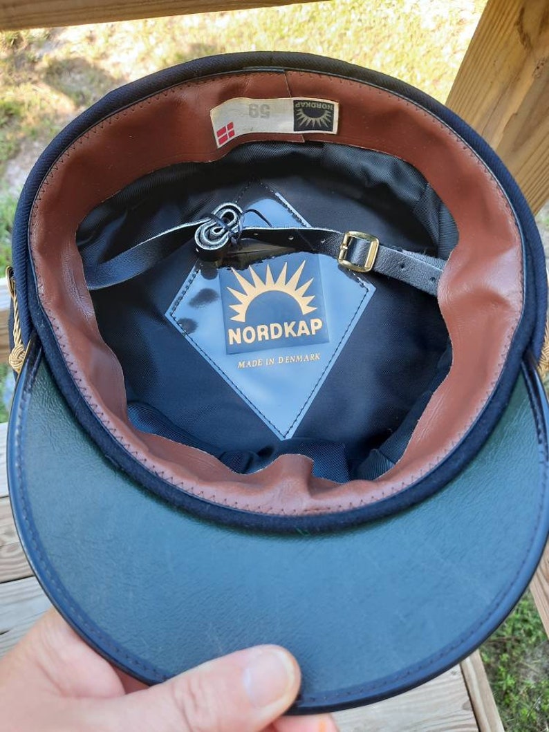 Vintage Denmark Danish European Police Services Officer Hat - Etsy