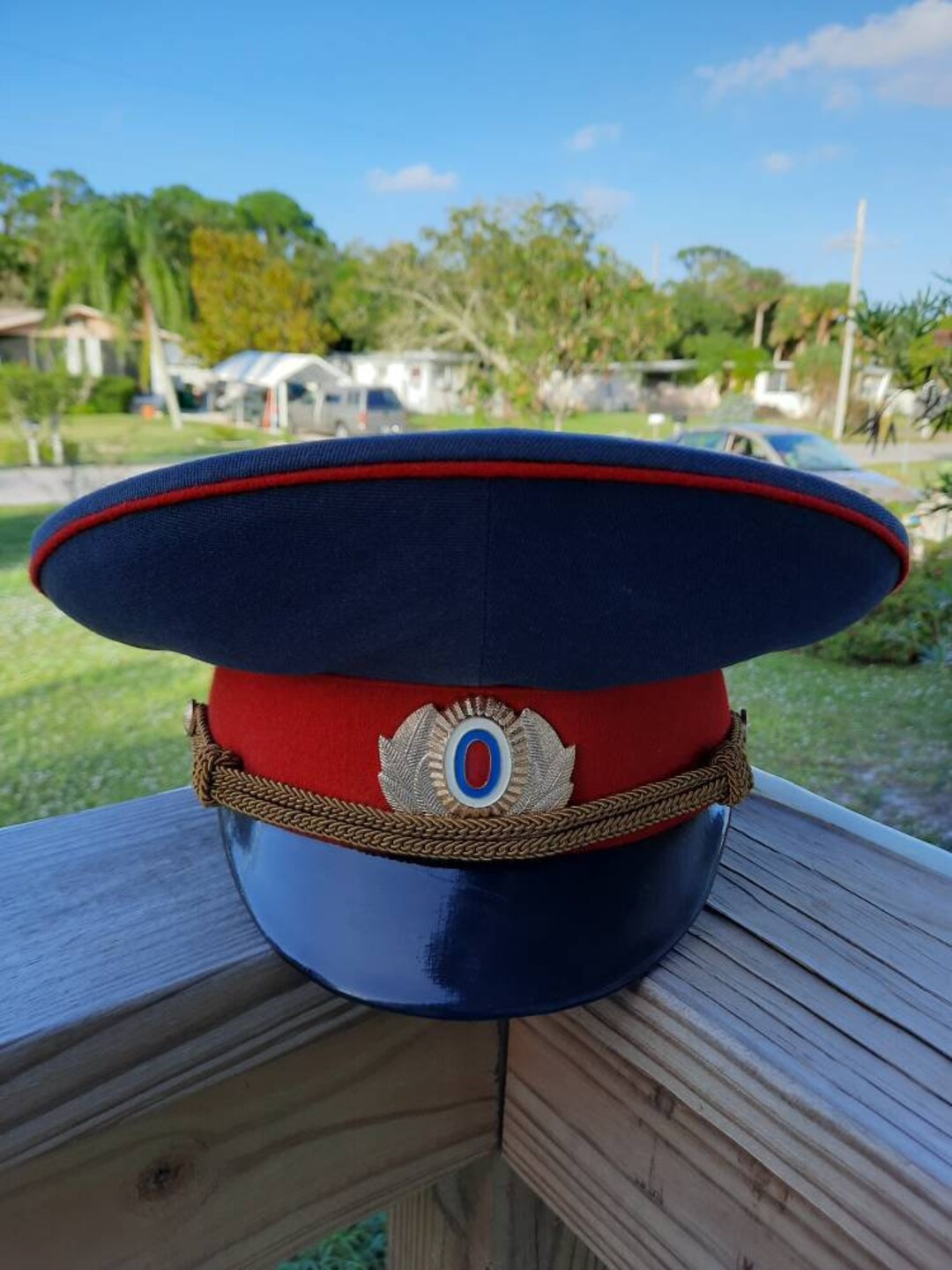 Vintage RUSSIA Ukraine State Police Cop Hat Helmet Cap Kepi Officer ...