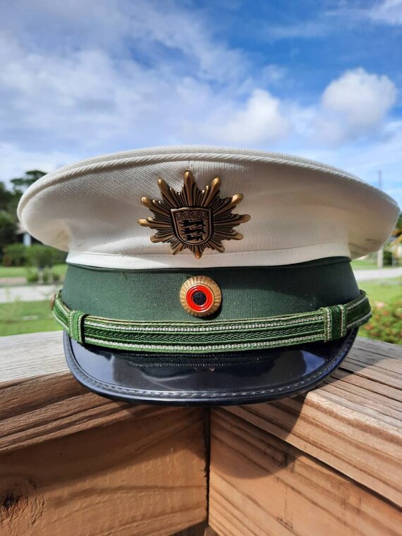 Vintage German Baden Police Officer Hat Helmet Cap Ke… - Gem