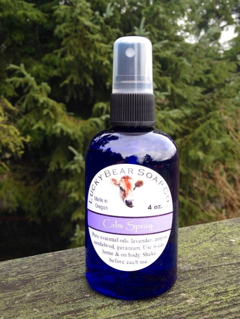 CALM SPRAY Aromatherapy Pure Essential Oils Lavender, Amyris & Ylang ...