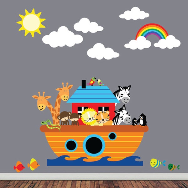 Noahs Ark Mural - Etsy