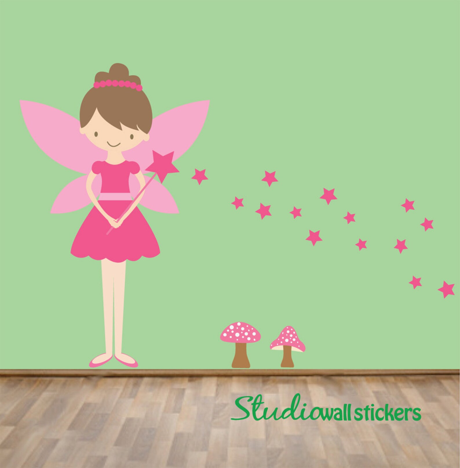 Fairy Wall Decal Childrens Reusable Decal | Etsy