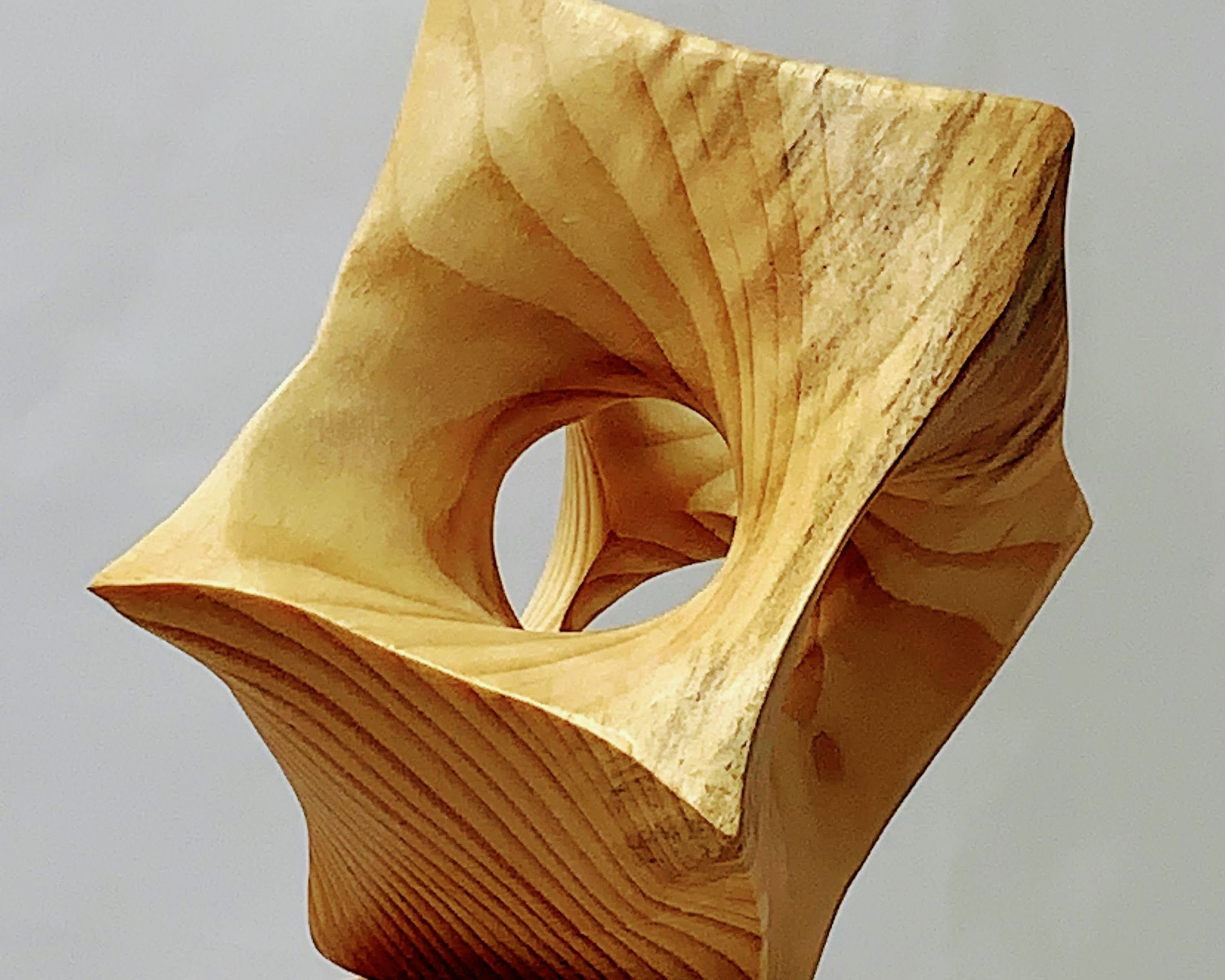 Modern Abstract 3d Wood Sculpture Décor Art Natural Wood Modern Wood ...